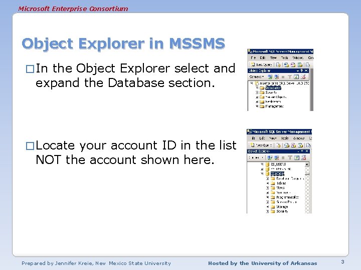 Microsoft Enterprise Consortium SQL Fundamentals Create StudentTeam Database
