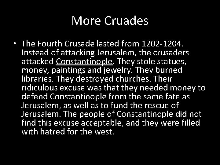 The Crusades Chapter 26 Background Three major religious