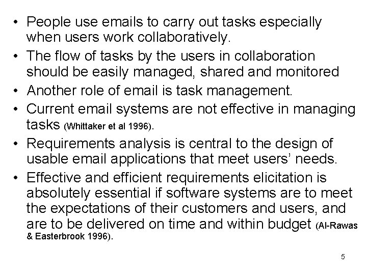 Designing usable collaborative email using activity theory Dr