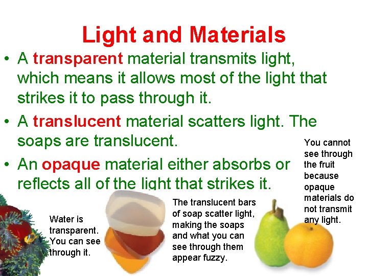 Section 3 Behavior of Light Key Concepts What