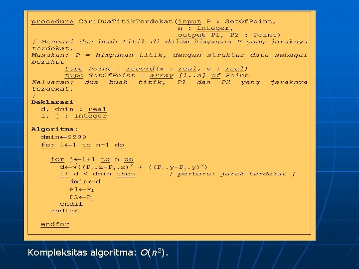 Algoritma Brute Force lanjutan Contohcontoh lain 1 Pencocokan