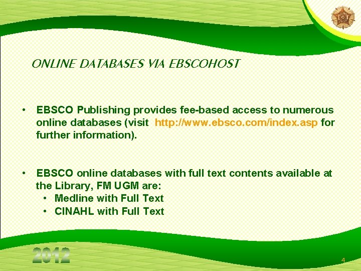 SEARCHING THROUGH EBSCO MEDLINE AND CINAHL WITH FULL