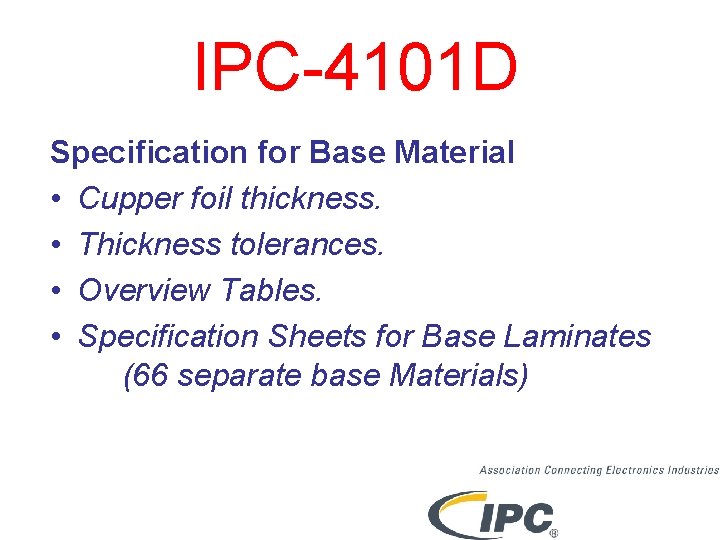 IPC Part 3 Base Material for Printed Circuit