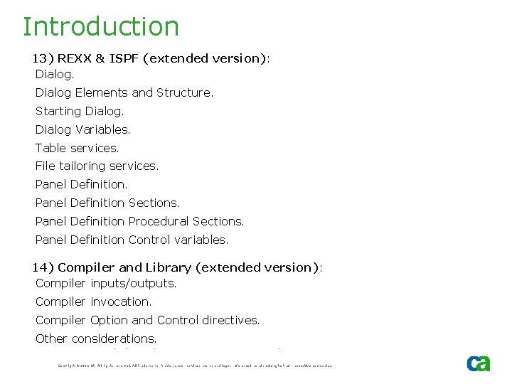 TSO REXX Basic course topic PPT 1 Introduction