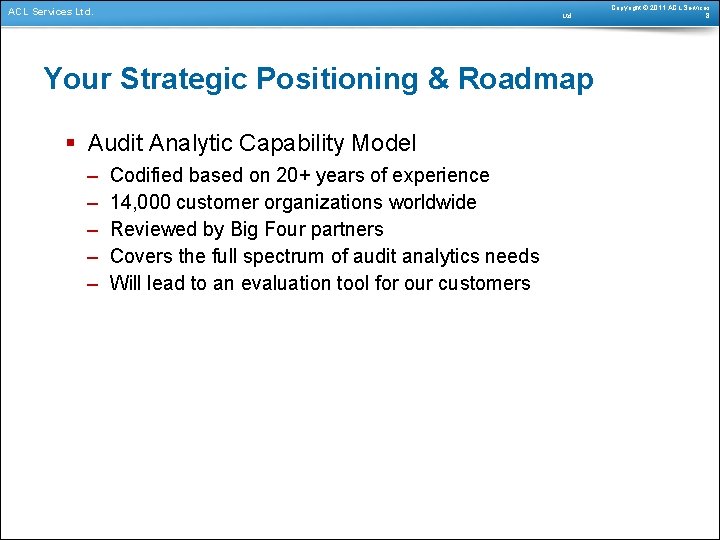 Your Trusted Partner for Audit Analytics Experiences Benefits