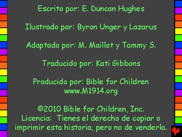 Biblia para Nios presenta Dios Prueba el Amor