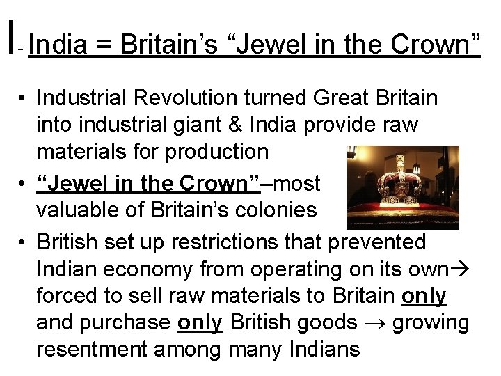 The British Empire in India I Indian imperialism