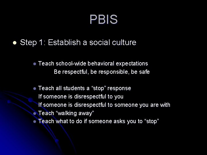 Bullying Prevention in a PBi S School Drawn