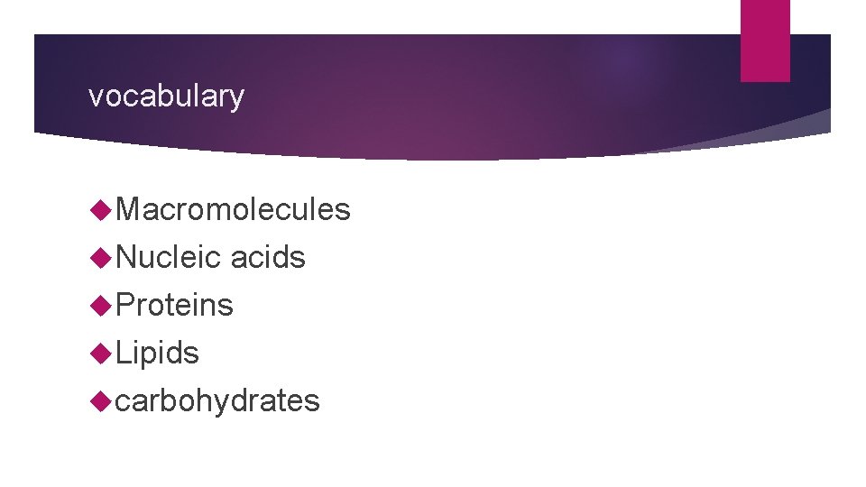 Cells and Life CHAPTER 2 LESSON 1 Vocabulary