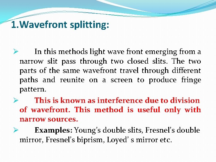 Unit 2 Optics Interference and Diffraction By Dr