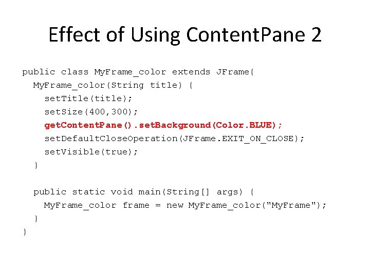 Unit 11 Objectoriented Programming Graphical User Interface Jin