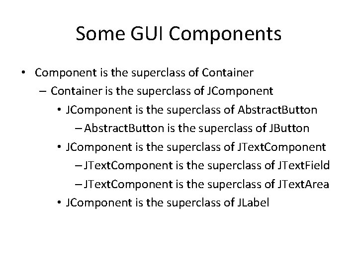 Unit 11 Objectoriented Programming Graphical User Interface Jin