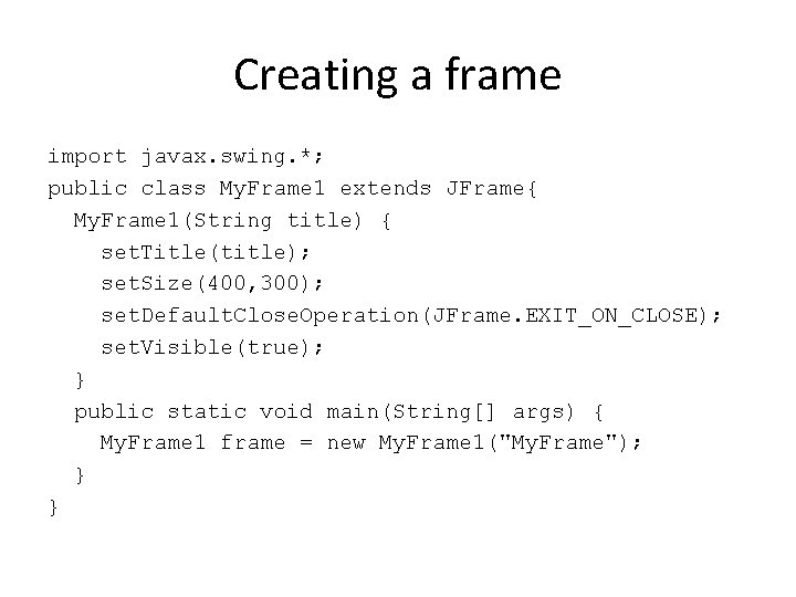 Unit 11 Objectoriented Programming Graphical User Interface Jin