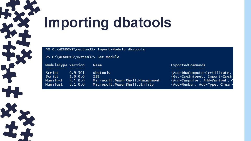 Use Power Shell dbatools to Manage your SQL