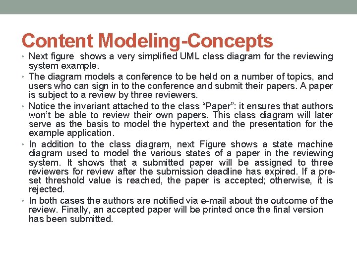 COURSE WEB SYSTEM ENGINEERING 02 Modeling Web Applications