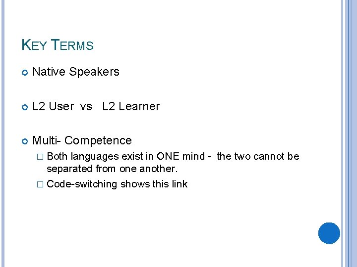 GOING BEYOND THE NATIVE SPEAKER IN LANGUAGE TEACHING