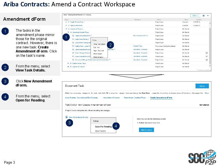Ariba Contracts Amend A Contract Workspace 1 Amend