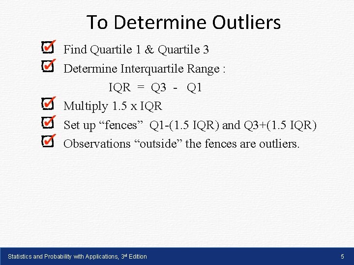 Analyzing OneVariable Data Lesson 1 8 Summarizing Quantitative