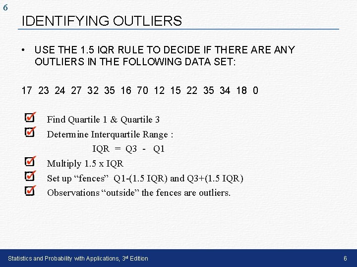 Analyzing OneVariable Data Lesson 1 8 Summarizing Quantitative