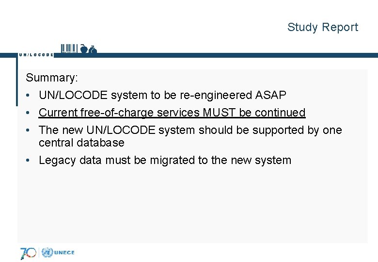 UNLOCOD E UNLOCODE System Business Requirements Specification Yan