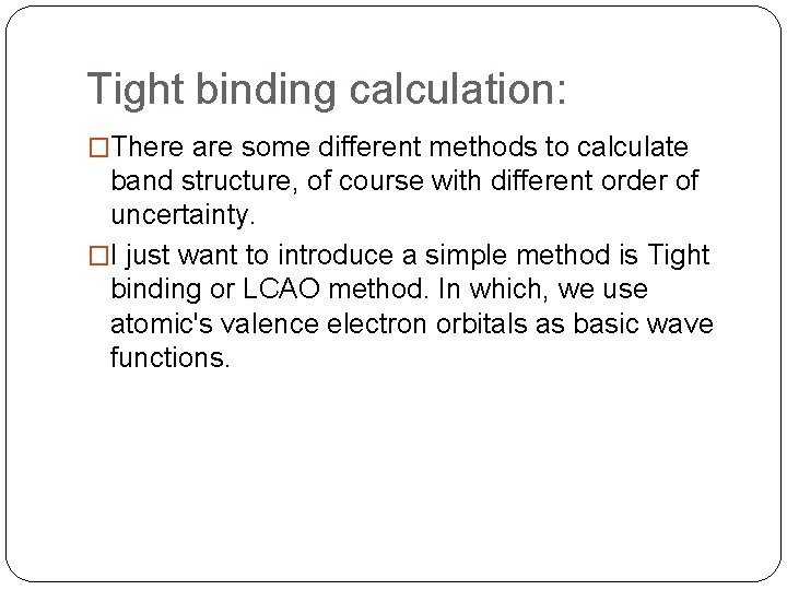 Band structure Dung Nguyen Content Lattice structure 1