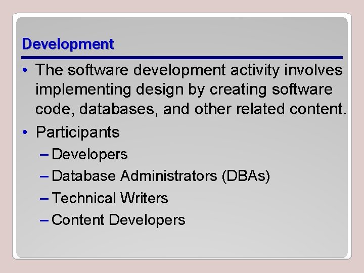 Understanding General Software Development Lesson 3 Objective Domain