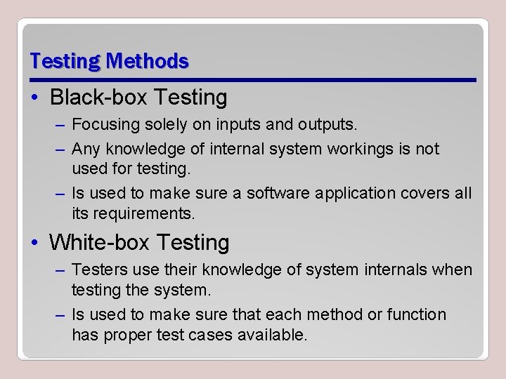 Understanding General Software Development Lesson 3 Objective Domain