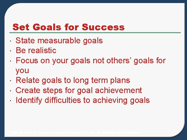 Step by Step to College and Career Success