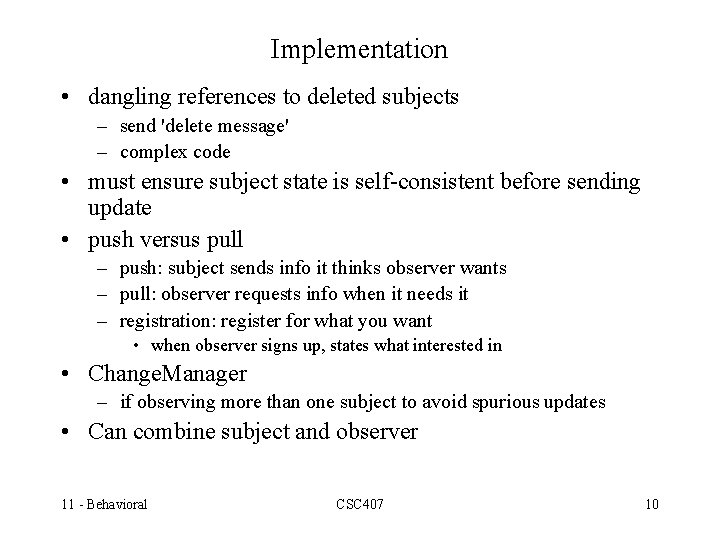 Behavioral Patterns Chain of Responsibility Command Interpreter Iterator