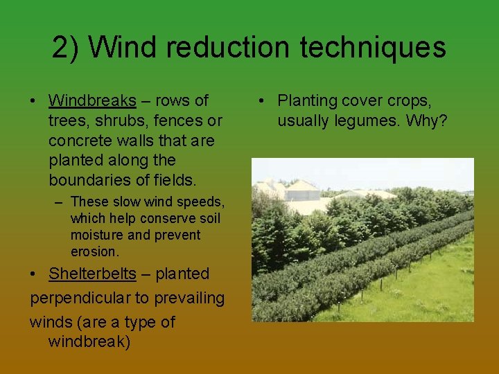 Farming Sustainability Soil Conservation Topic 7 A S