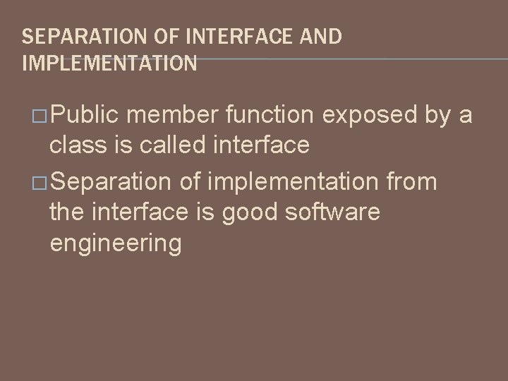 OBJECT ORIENTED PROGRAMMING OOP LECTURE NO 10 REVIEW