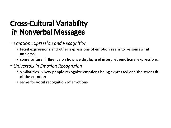 Nonverbal Communication Lynn W Zimmerman Ph D Fulbright