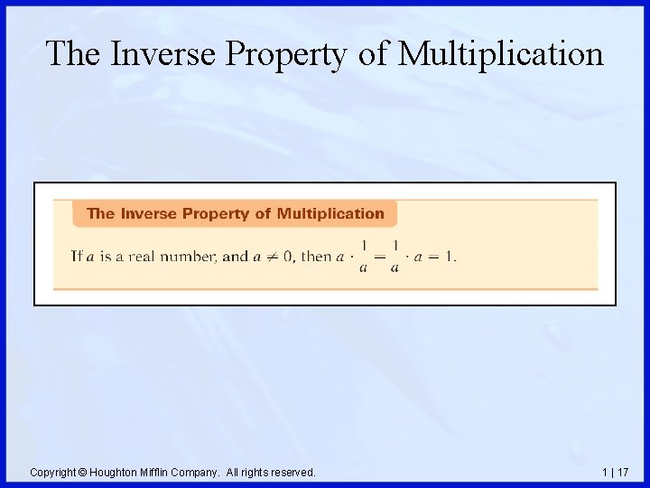 Chapter 1 Real Numbers and Variable Expressions Integers