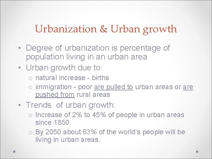 Urbanization Impacts of Urban Cities Sustainable Alternatives Definitions