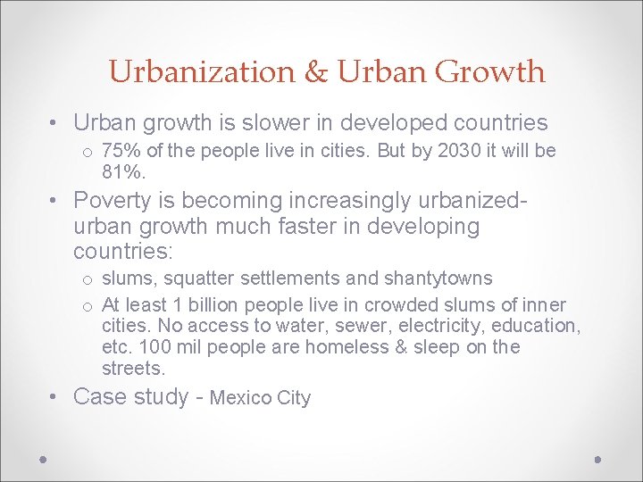 Urbanization Impacts of Urban Cities Sustainable Alternatives Definitions