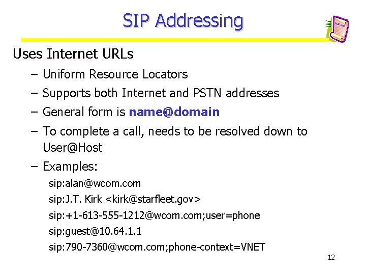 Internet Telephony based on SIP SMU Dallas April