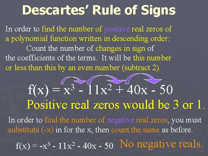 4 4 The Number Location of Real Zeros