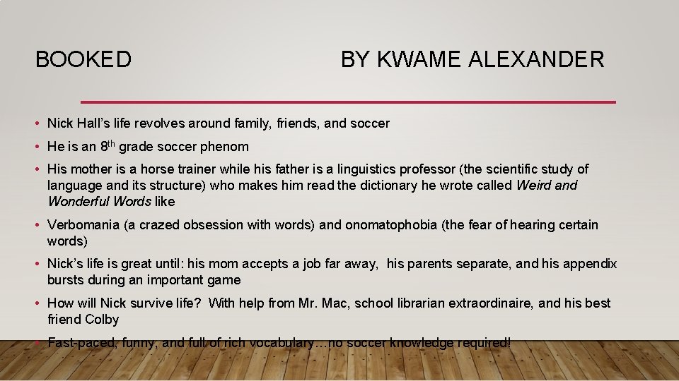 SHORT MONTH SHORT BOOKS 6 TH GRADE FEBRUARY