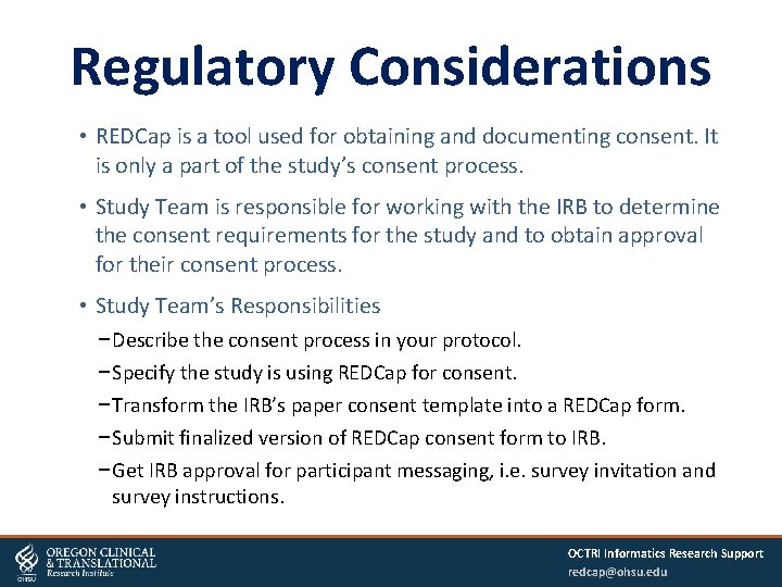 Last updated December 12 2021 Consent Using REDCap