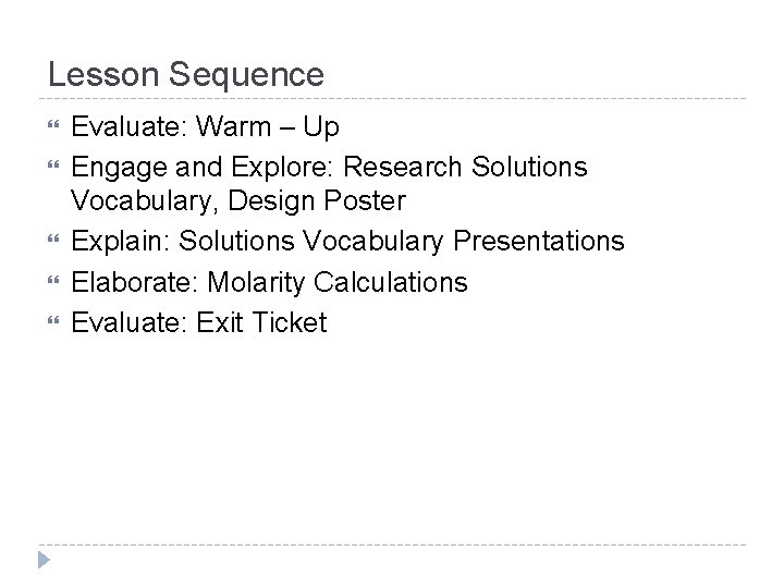 Intro to Solutions Molarity Calculations Objective Today I