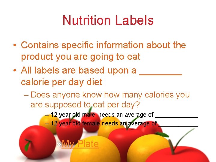 Food Labels Grade 6 Nutrition Nutrition Labels Contains