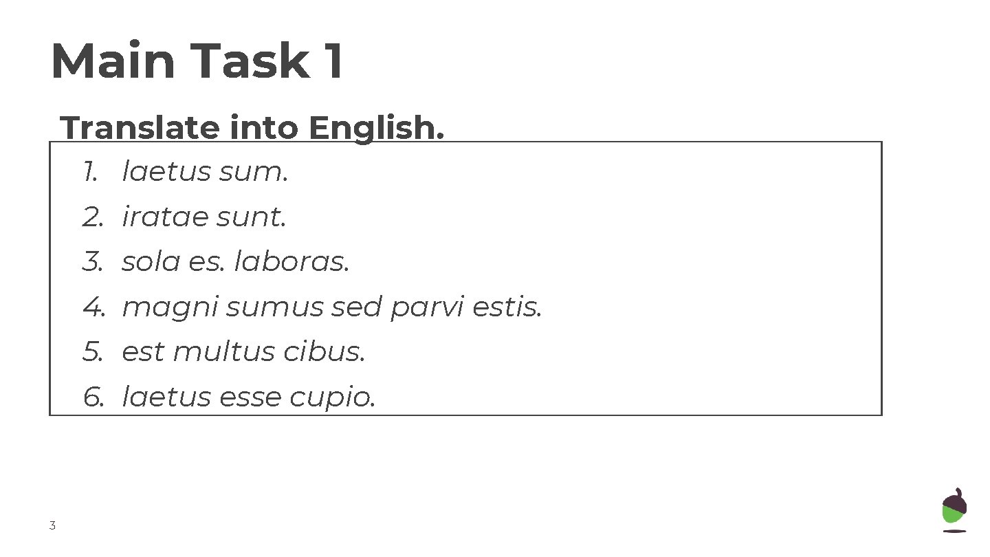 Irregular Verbs sum and eram Worksheet Latin Mr