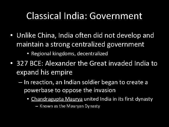 The Classical Period 1000 BCE 600 CE Transition