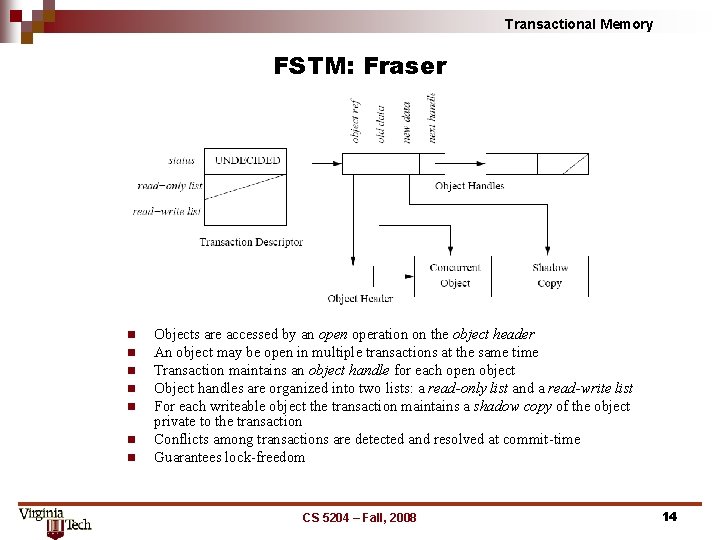 Transactional Memory Part 2 SoftwareBased Approaches Transactional Memory