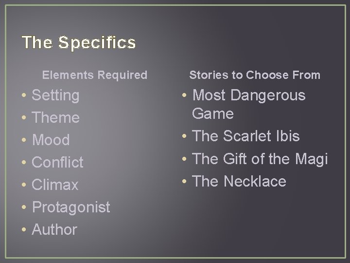 Story Board Project Essential Question What symbols can