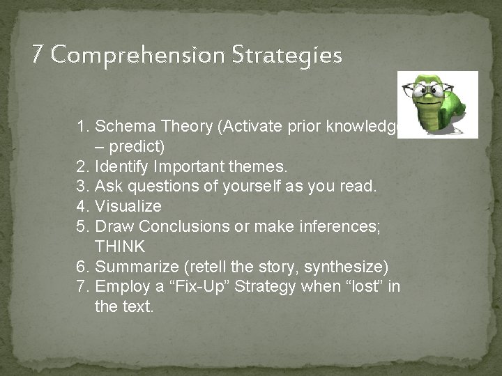 Metacognition Schema Thinking Inferring Making Connections to Become