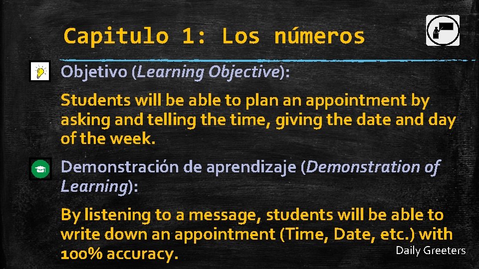 Hacer Ahora Do Now Write the Spanish number