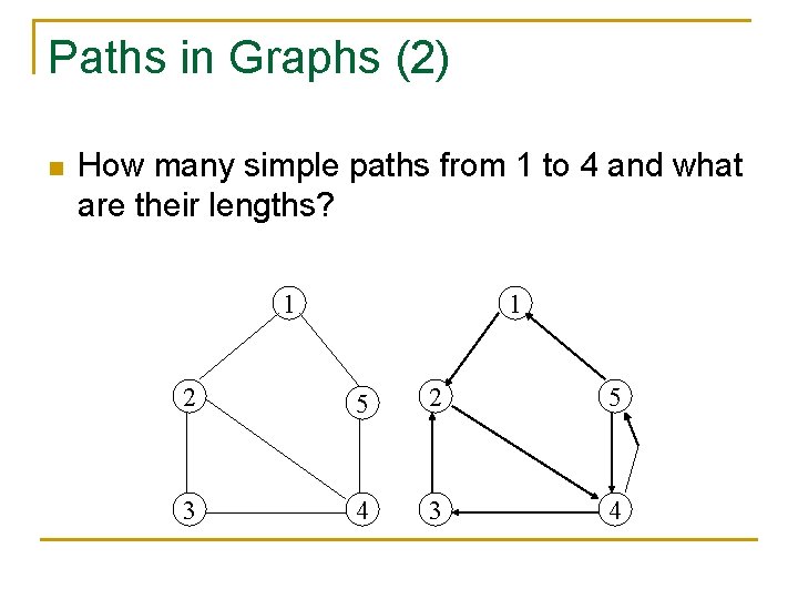 CMSC 341 Graphs Basic Graph Definitions n n