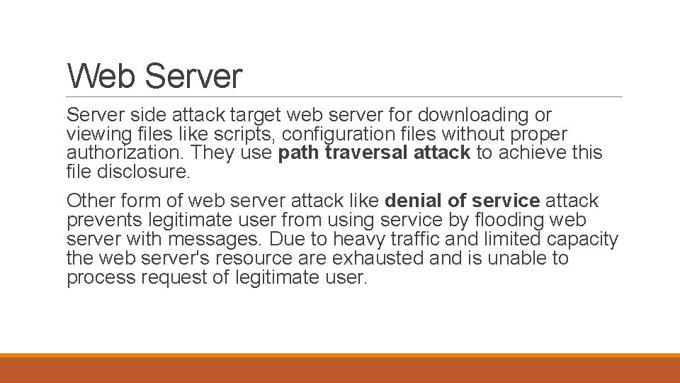 Cyber Attacks CLIENT AND SERVER SIDE Introduction With