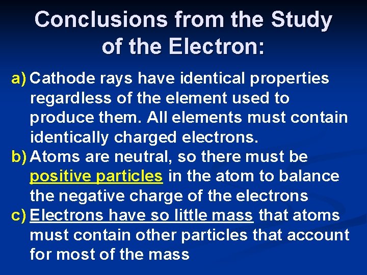 Atomic Structure TARGET n Use the periodic table
